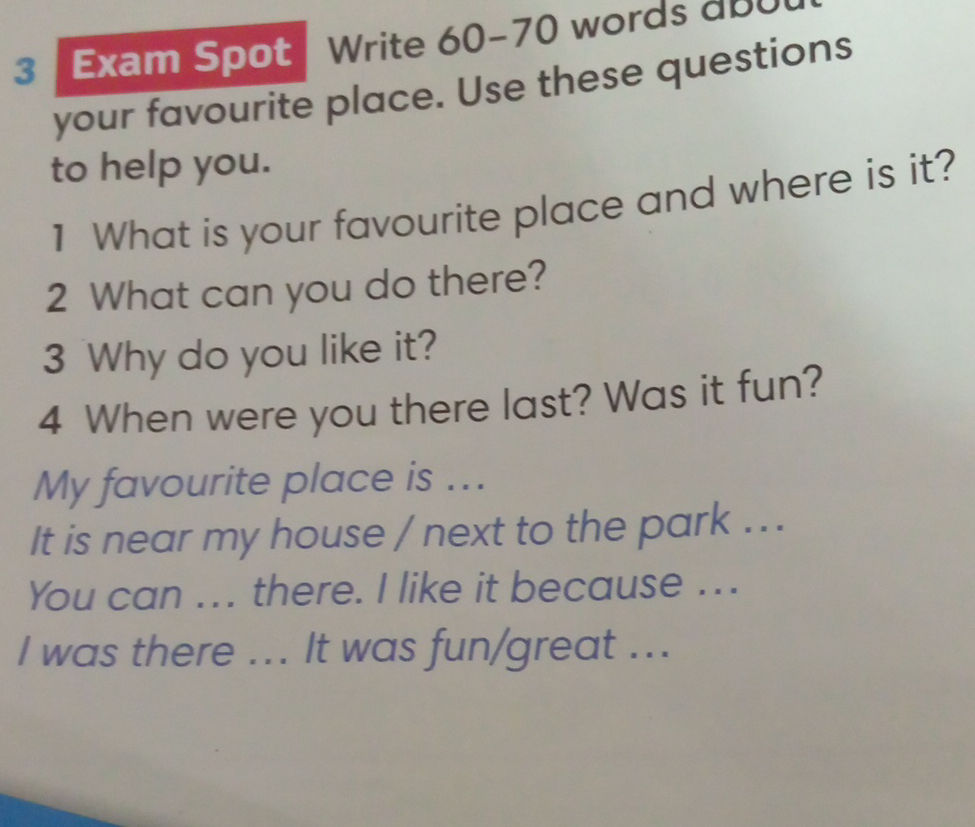 Write 60-70 words about your favourite | StudyX