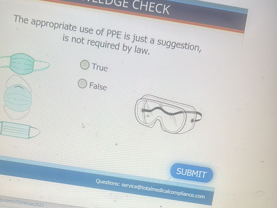 The appropriate use of PPE is just a | StudyX