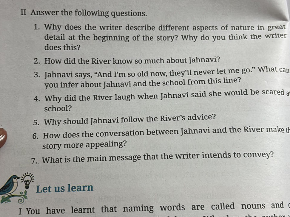 1. Why does the writer describe different | StudyX