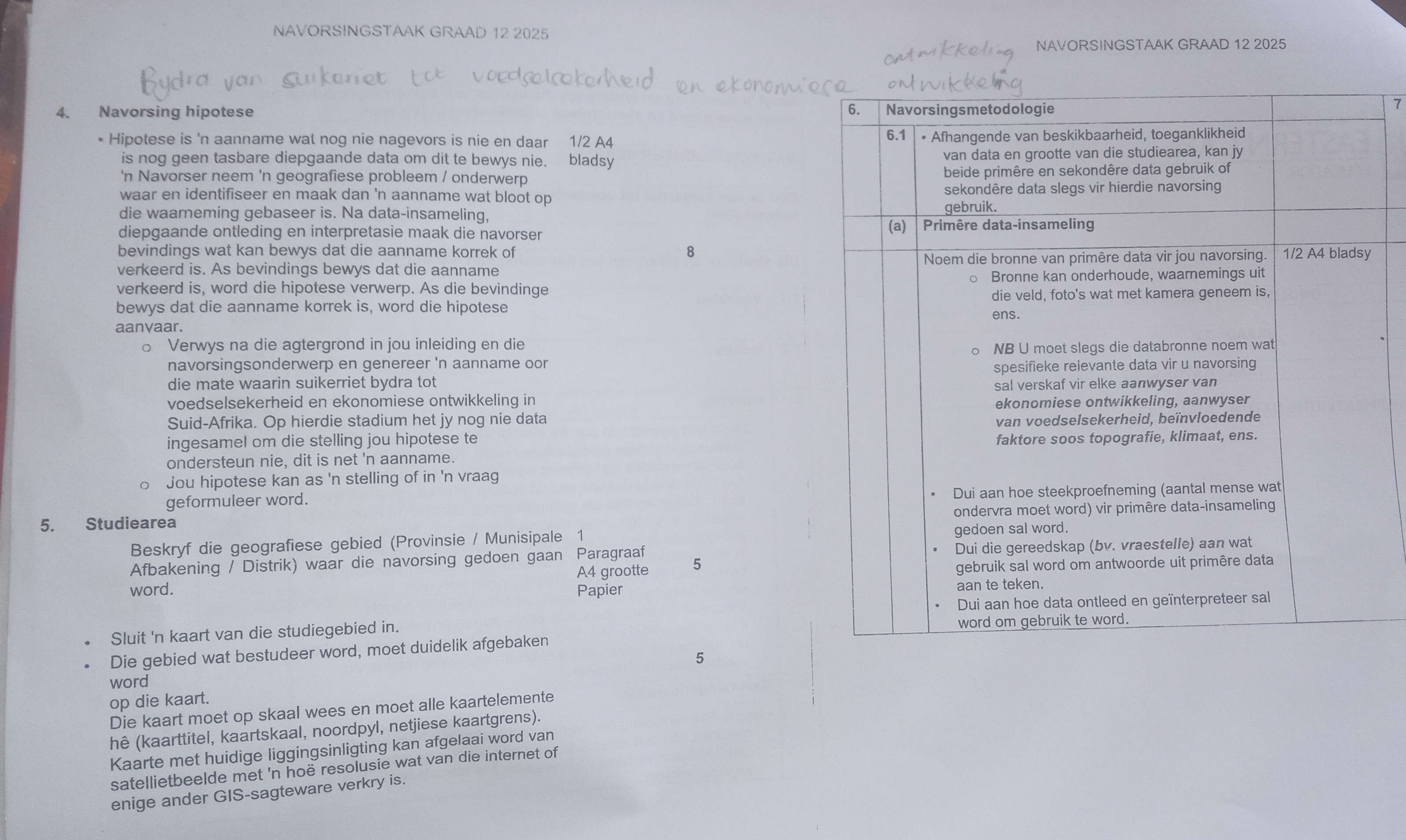 4. Navorsing hipotese • Hipotese is 'n | StudyX