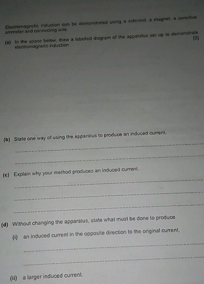 (a) In the space below, draw a labelled | StudyX