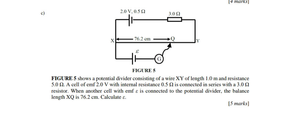 c) FIGURE 5 shows a potential divider | StudyX
