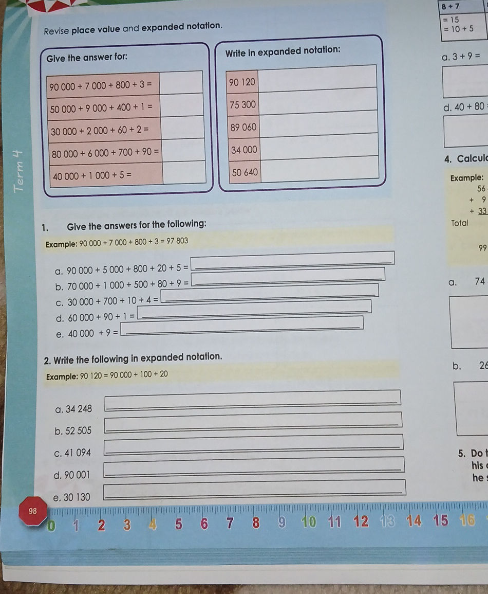 Revise place value and expanded notation. | StudyX