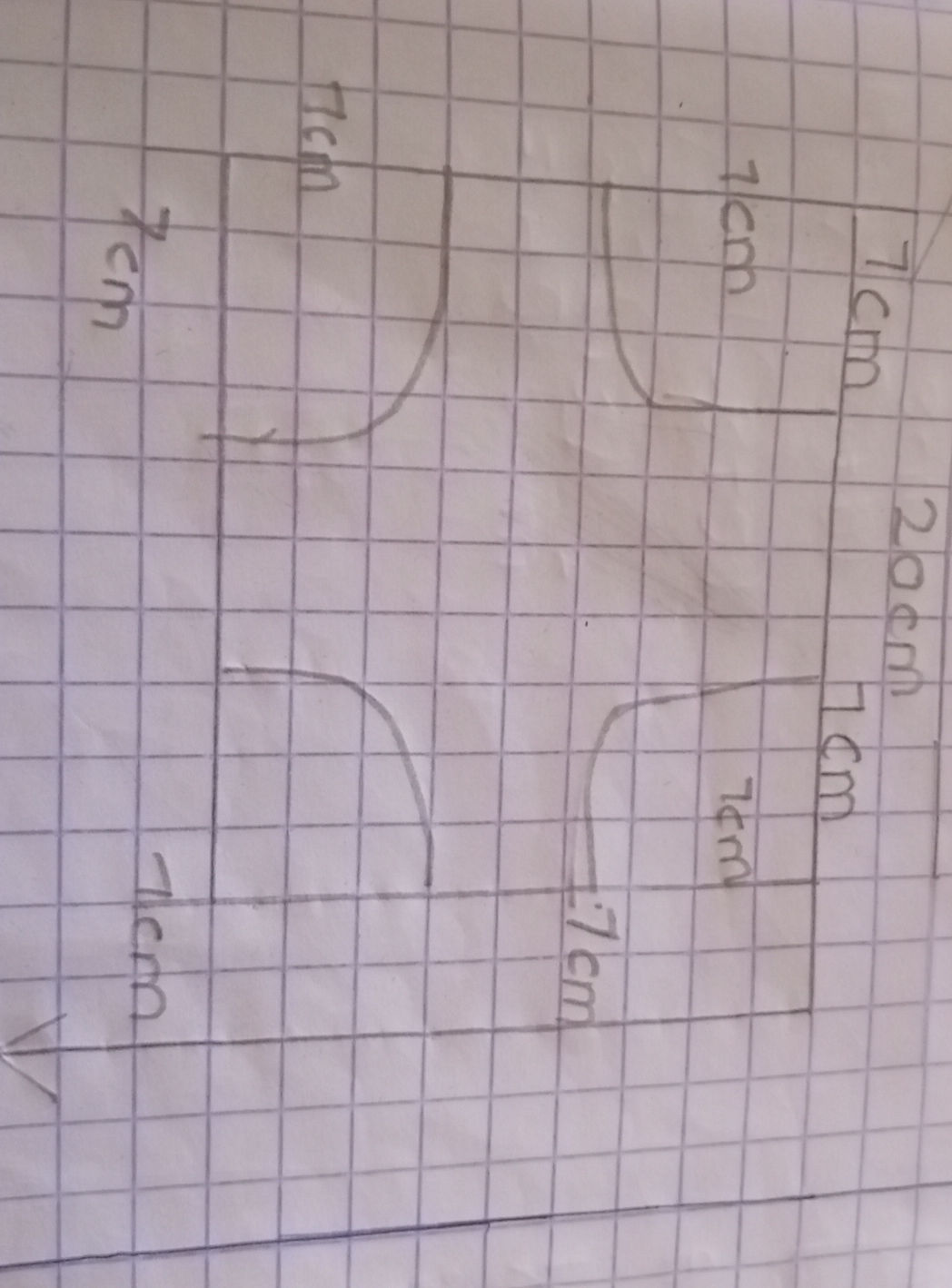The image shows a shape composed of | StudyX
