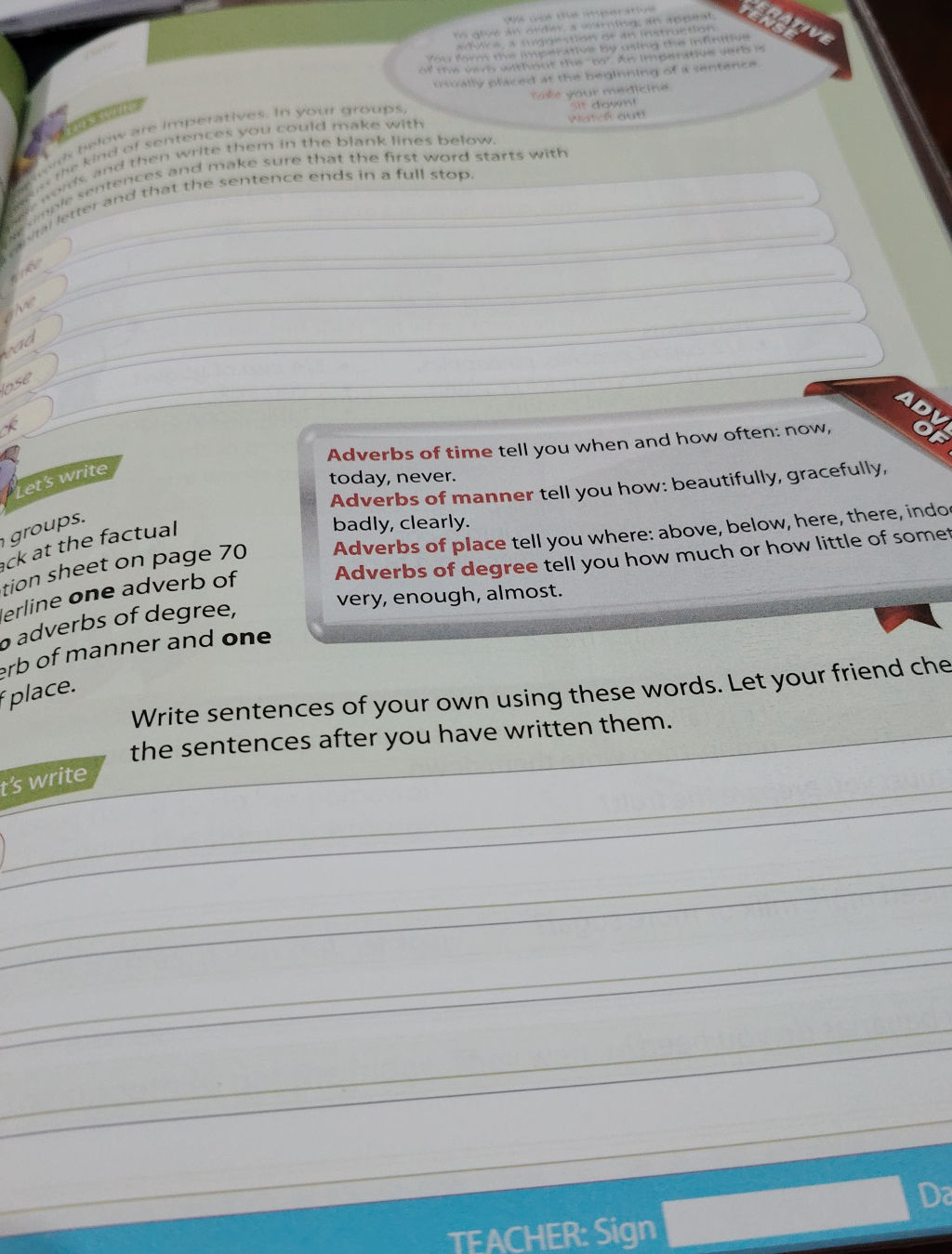 Write sentences of your own using these | StudyX