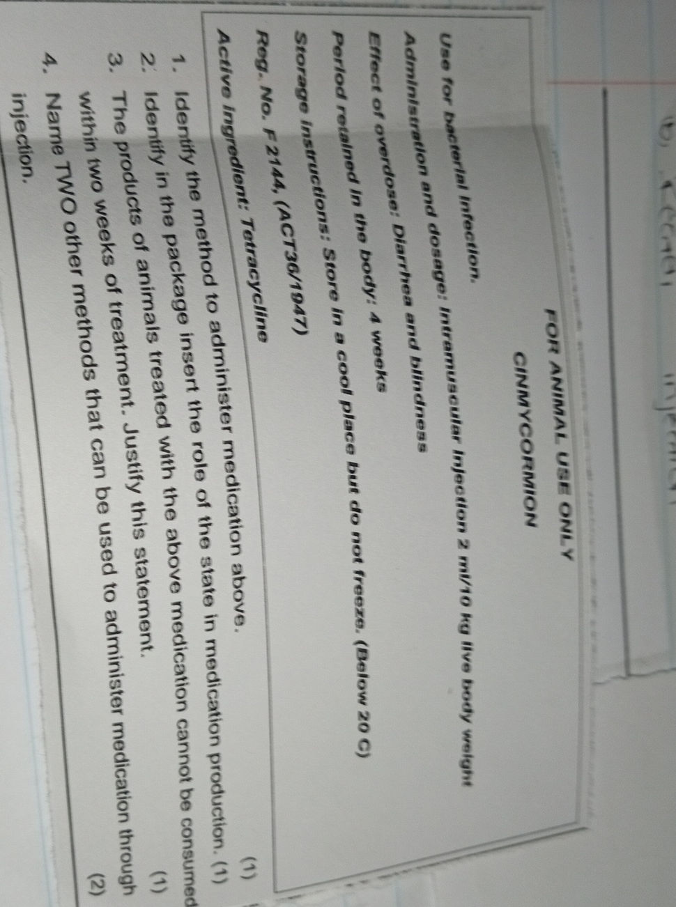 1. Identify the method to administer | StudyX