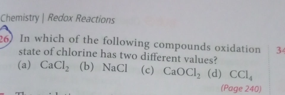 In which of the following compounds | StudyX