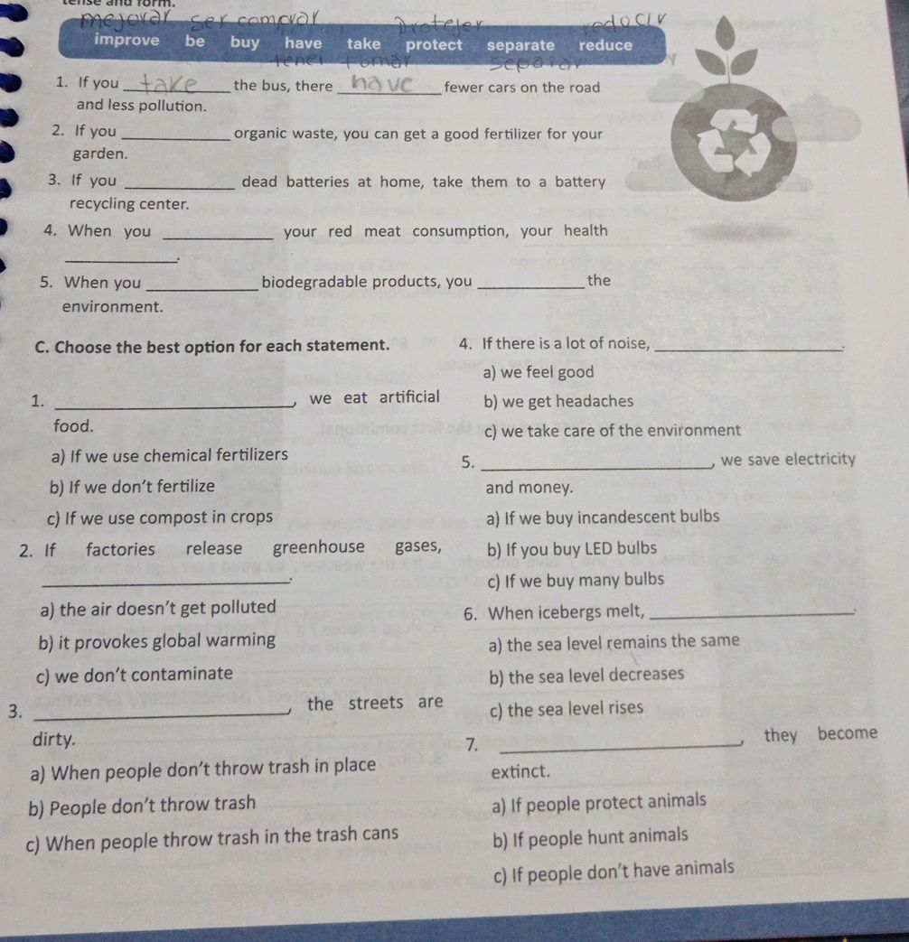 1. If you take the bus, there have fewer | StudyX