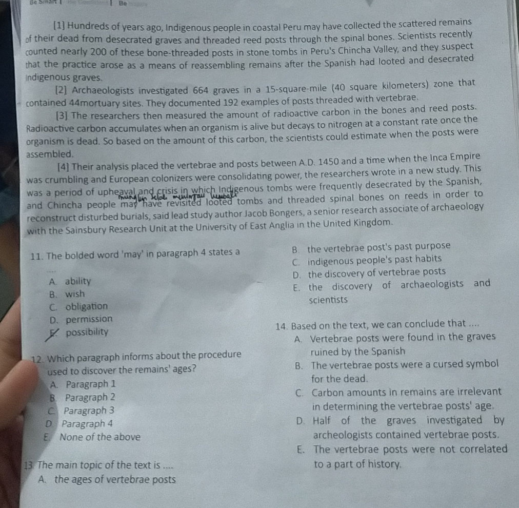 11. The bolded word 'may' in paragraph 4 | StudyX