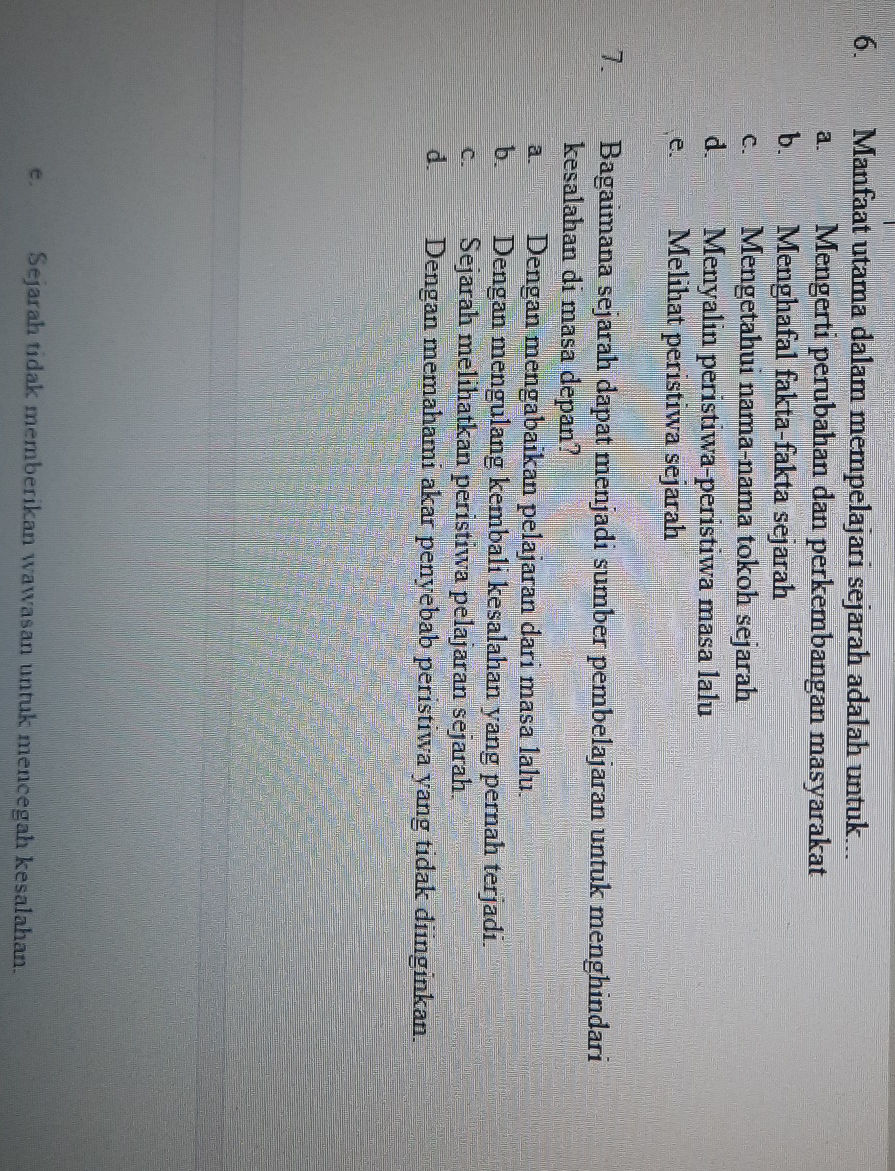 6. Manfaat utama dalam mempelajari sejarah | StudyX