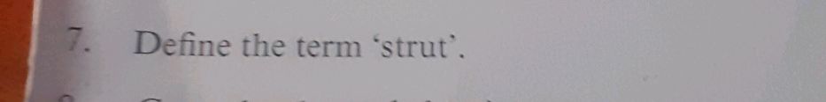 Definition of 'strut' | StudyX