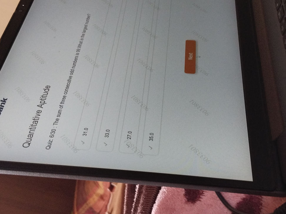 Quiz: 6/30: The sum of three consecutive odd | StudyX