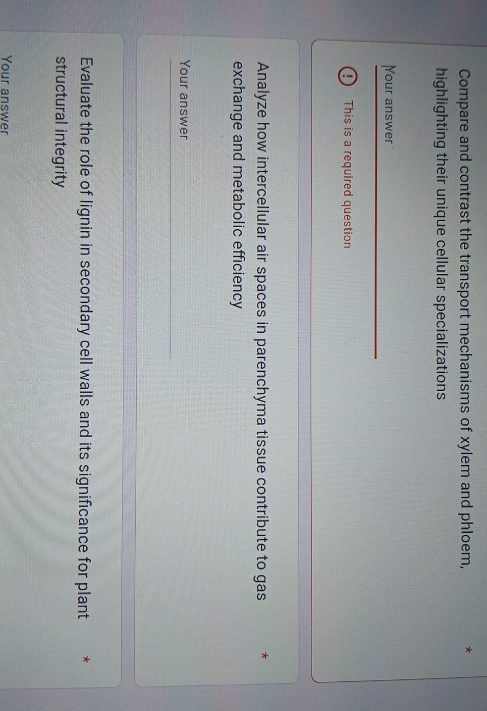 Compare and contrast the transport | StudyX