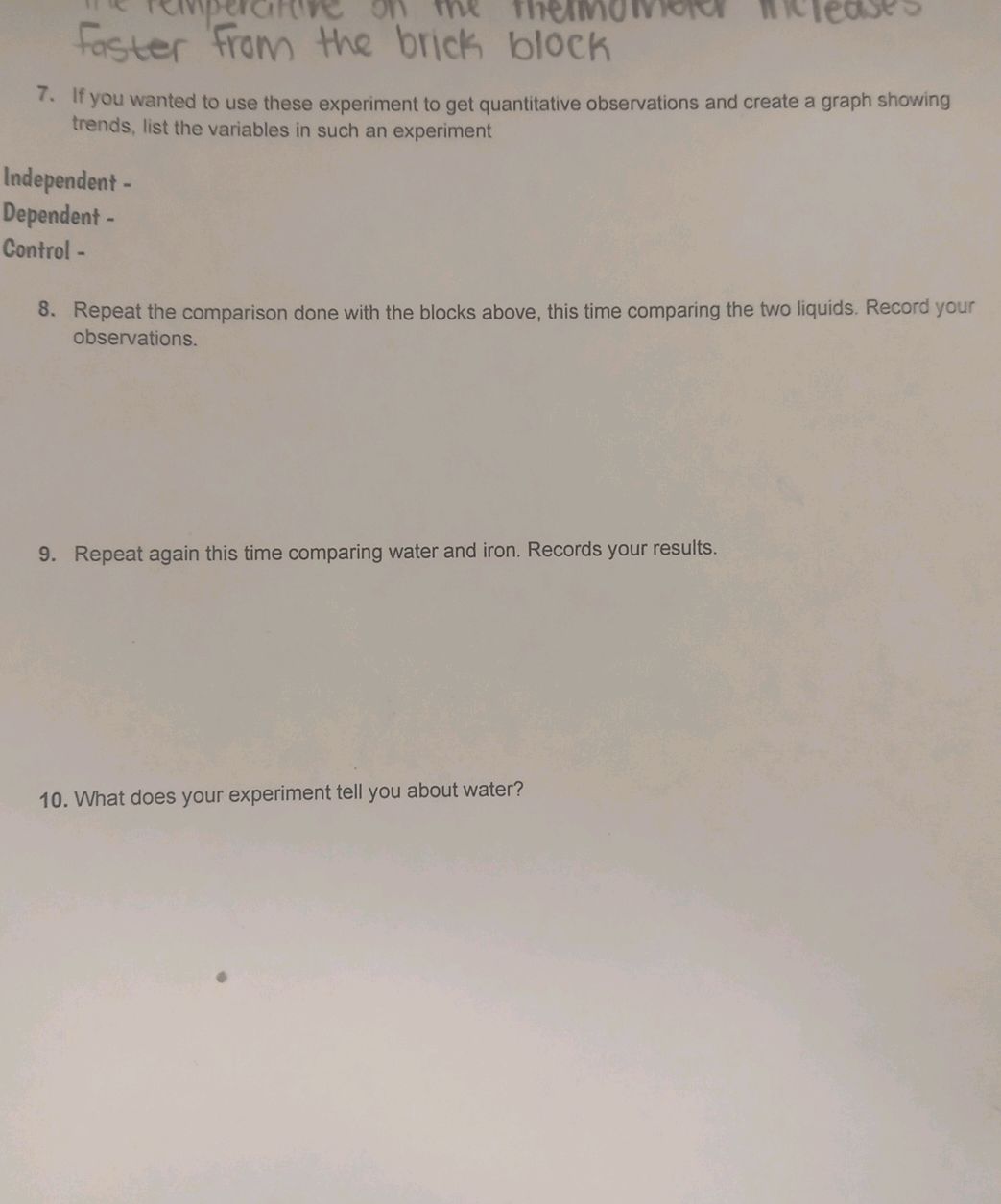 7. If you wanted to use these experiment to | StudyX