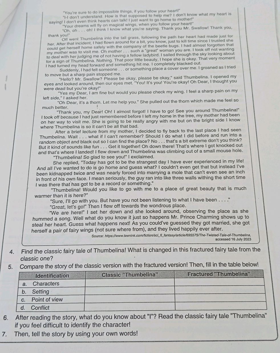 4. Find the classic fairy tale of | StudyX