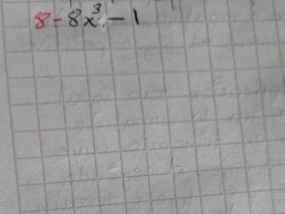 Factoring the difference of cubes: 8 - 8x^3 | StudyX