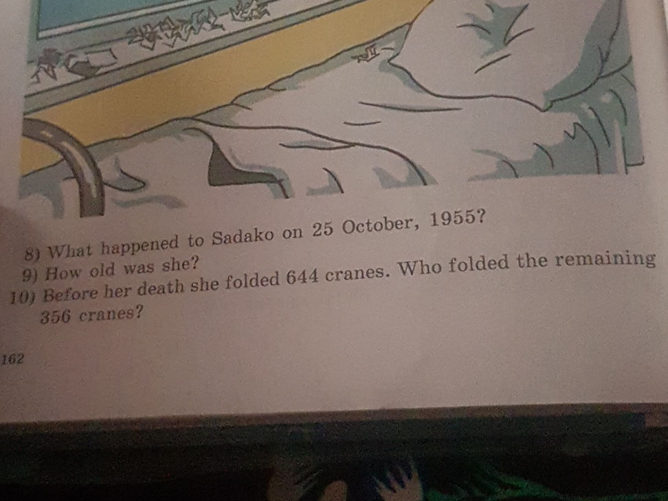 8) What happened to Sadako on 25 October, | StudyX