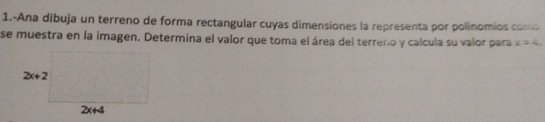 1.-Ana dibuja un terreno de forma | StudyX