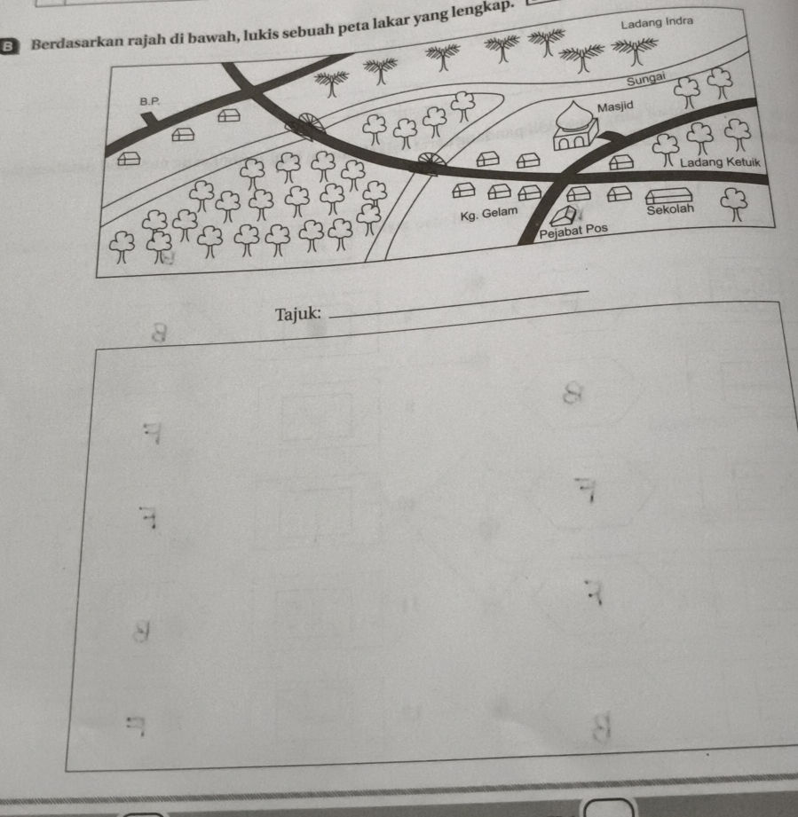 Berdasarkan rajah di bawah, lukis sebuah | StudyX