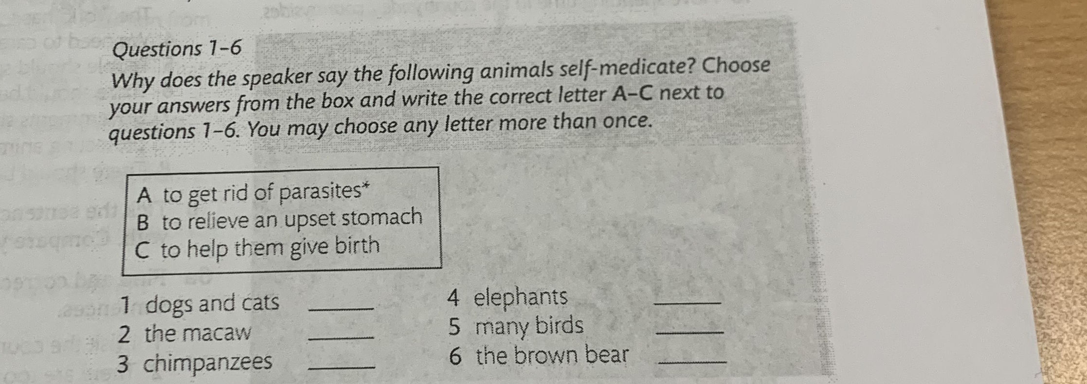 Questions 1-6 Why does the speaker say the | StudyX