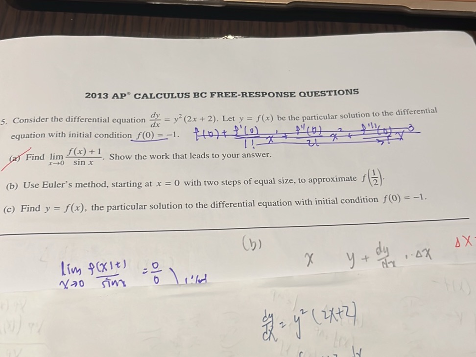 5. Consider the differential equation $ | StudyX
