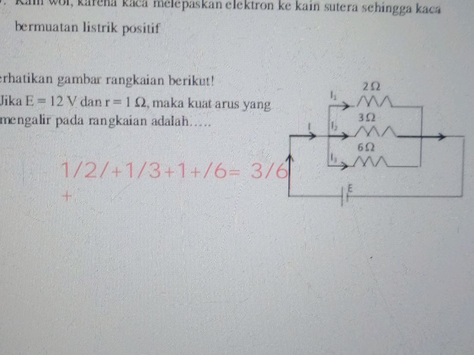 Perhatikan gambar rangkaian berikut! Jika E | StudyX