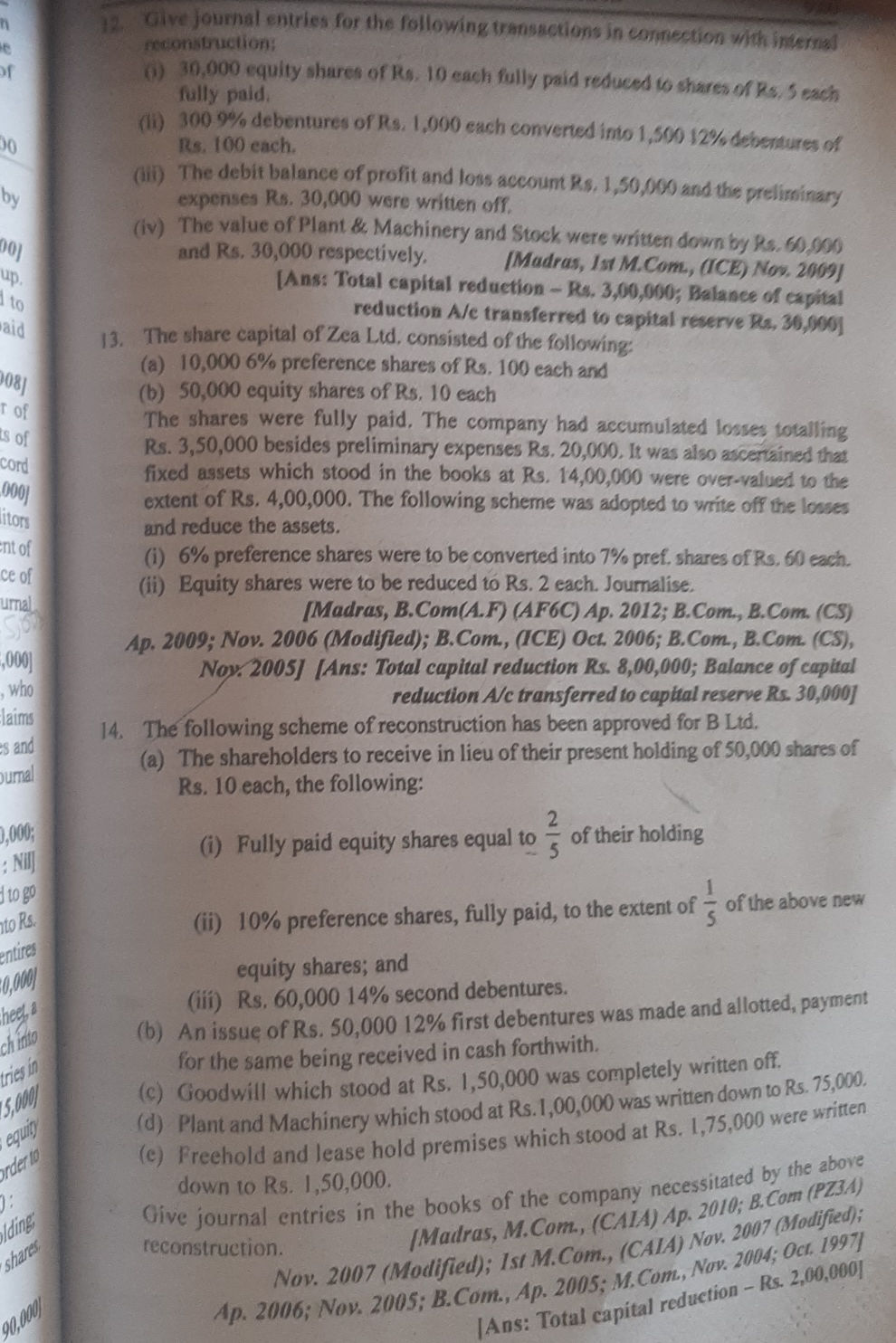 12. Give journal entries for the following | StudyX