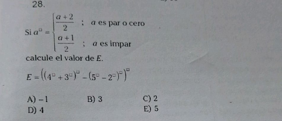 28. Si $a^a = \ {a+2}{2} : a { es par o | StudyX