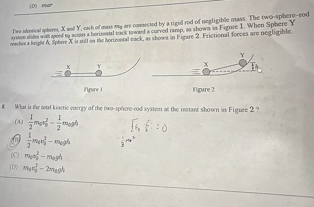 Two identical spheres, X and Y, each of mass | StudyX