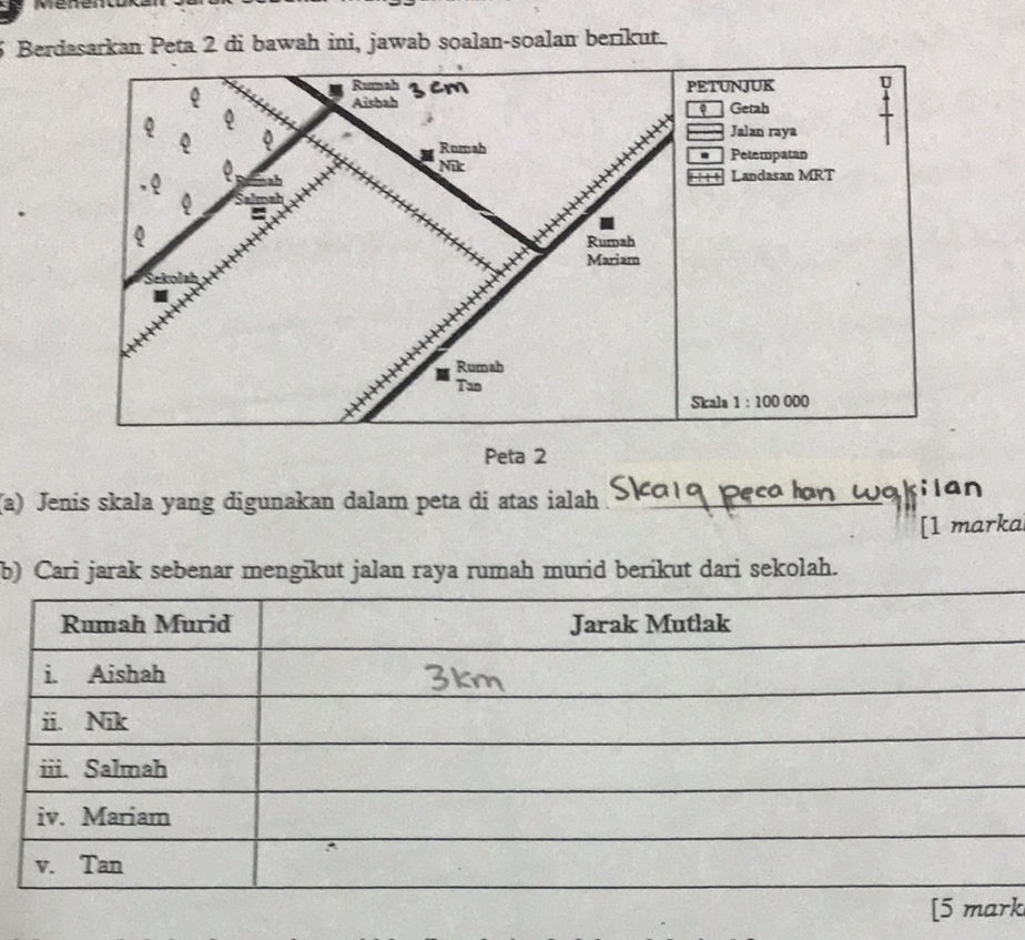 Berdasarkan Peta 2 di bawah ini, jawab | StudyX