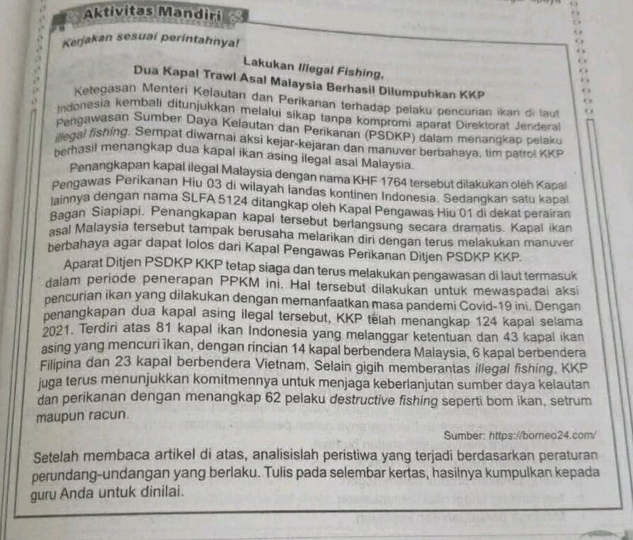 Setelah membaca artikel di atas, analisislah | StudyX