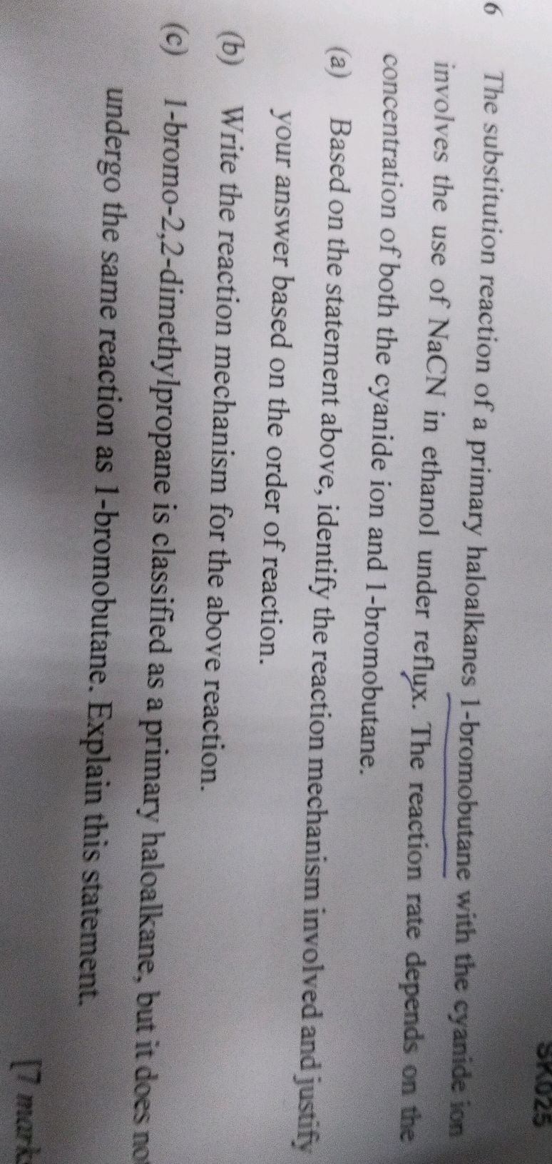 6 The substitution reaction of a primary | StudyX