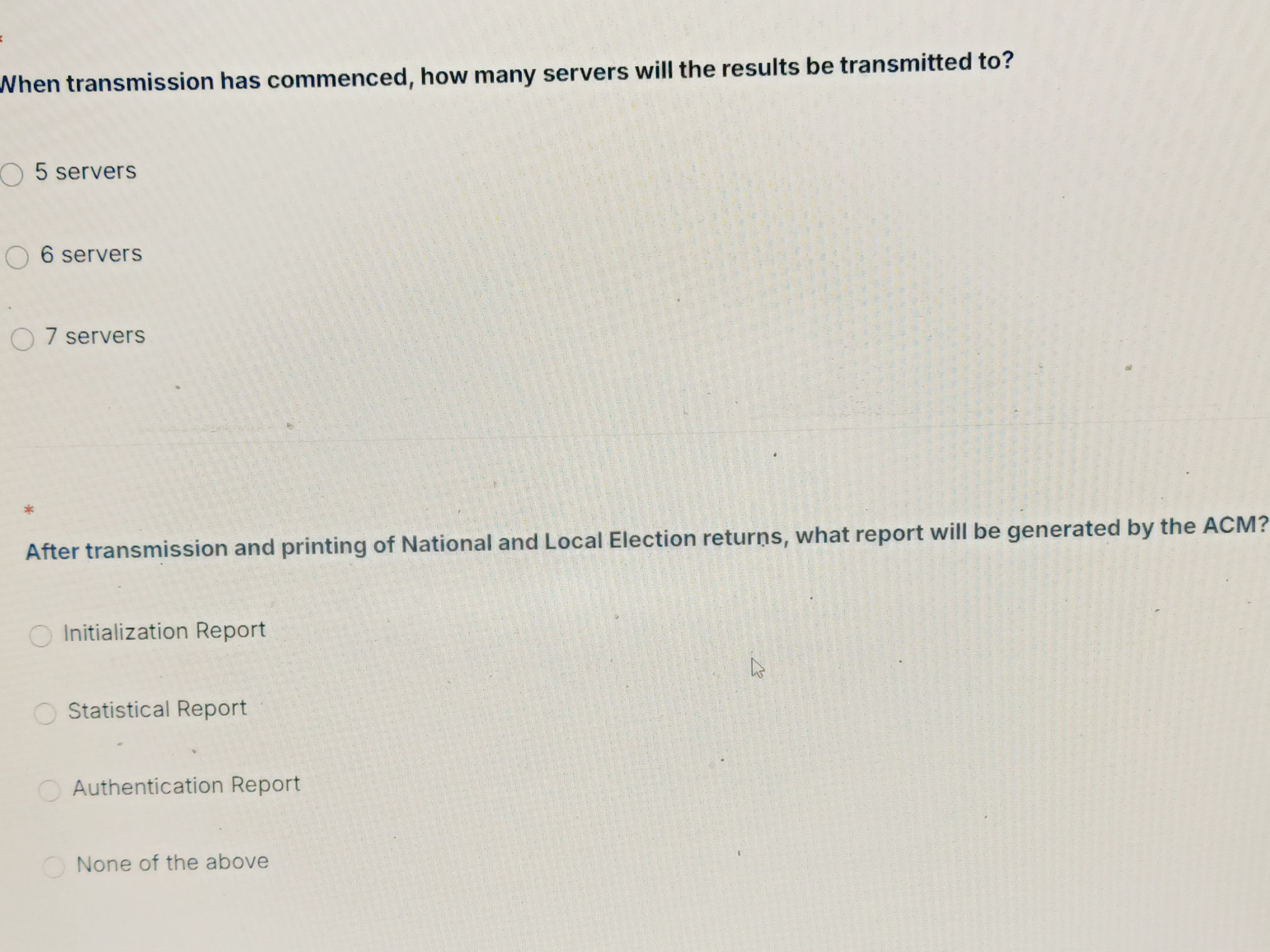When transmission has commenced, how many | StudyX