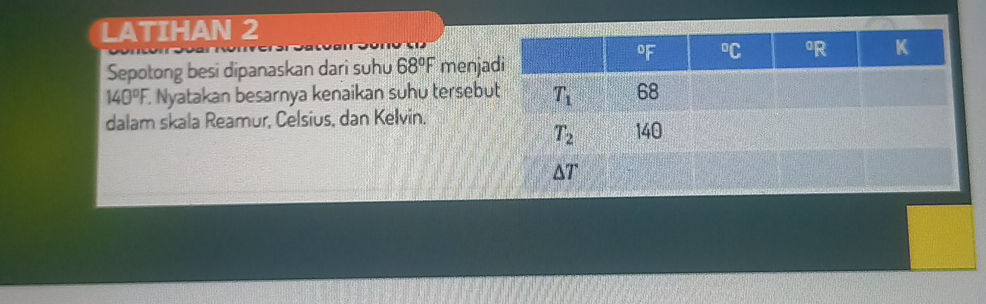 Sepotong besi dipanaskan dari suhu 68°F | StudyX