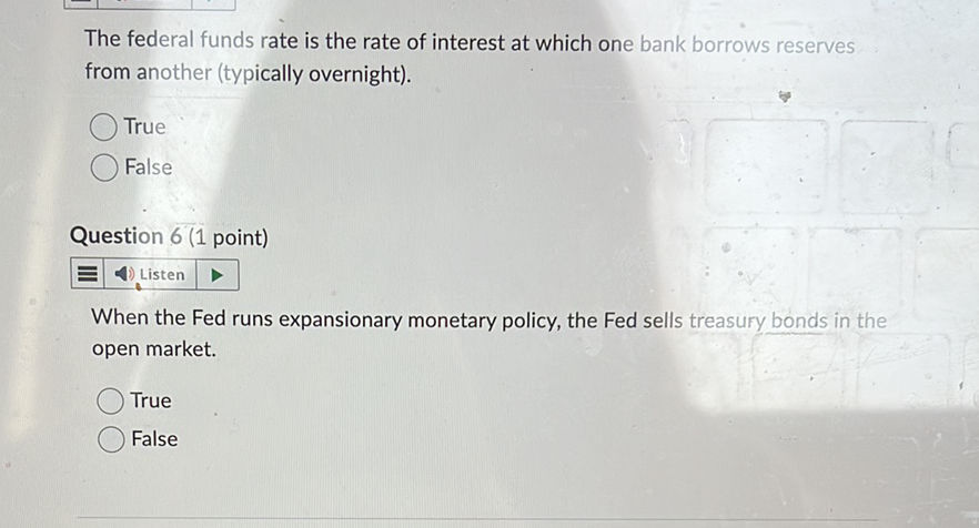 The federal funds rate is the rate of | StudyX