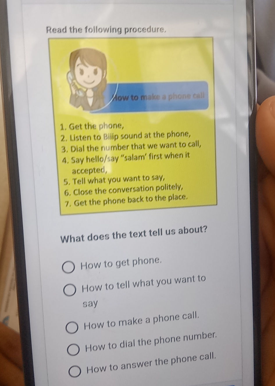 Read the following procedure. How to make a | StudyX