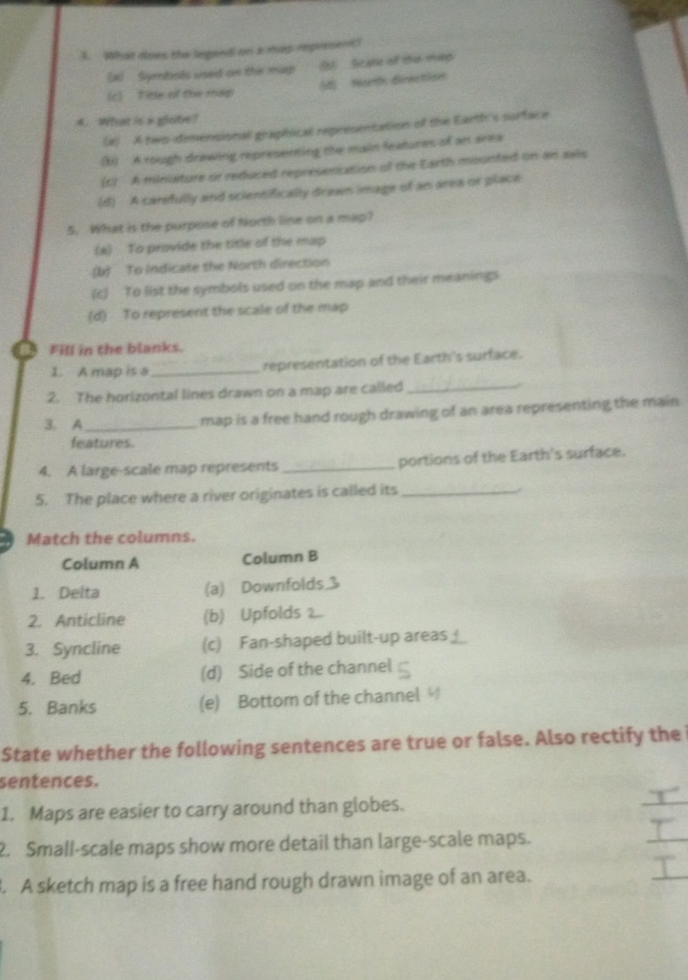5. What is the purpose of North line on a | StudyX