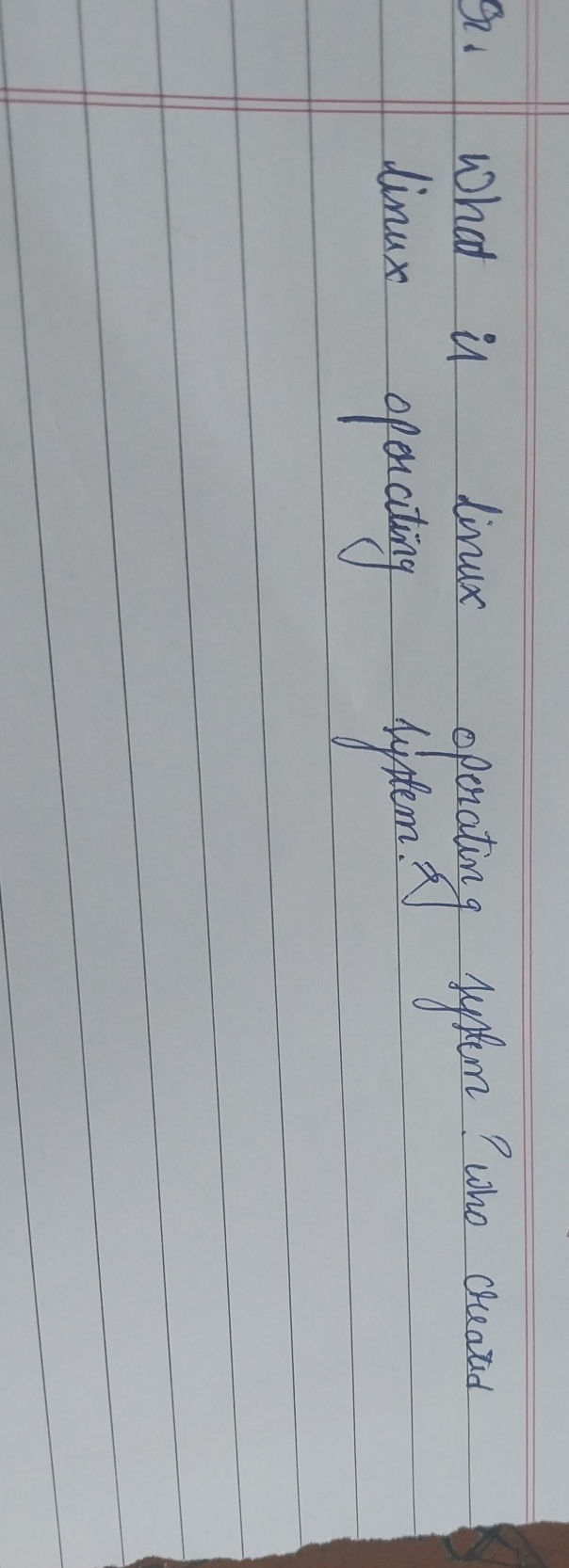 What is linux operating system? Who created | StudyX