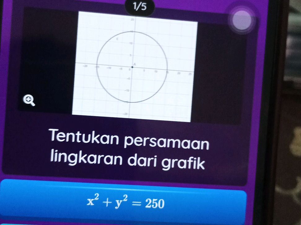 Tentukan persamaan lingkaran dari grafik | StudyX