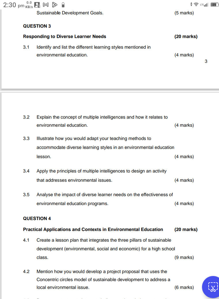 QUESTION 3 Responding to Diverse Learner | StudyX
