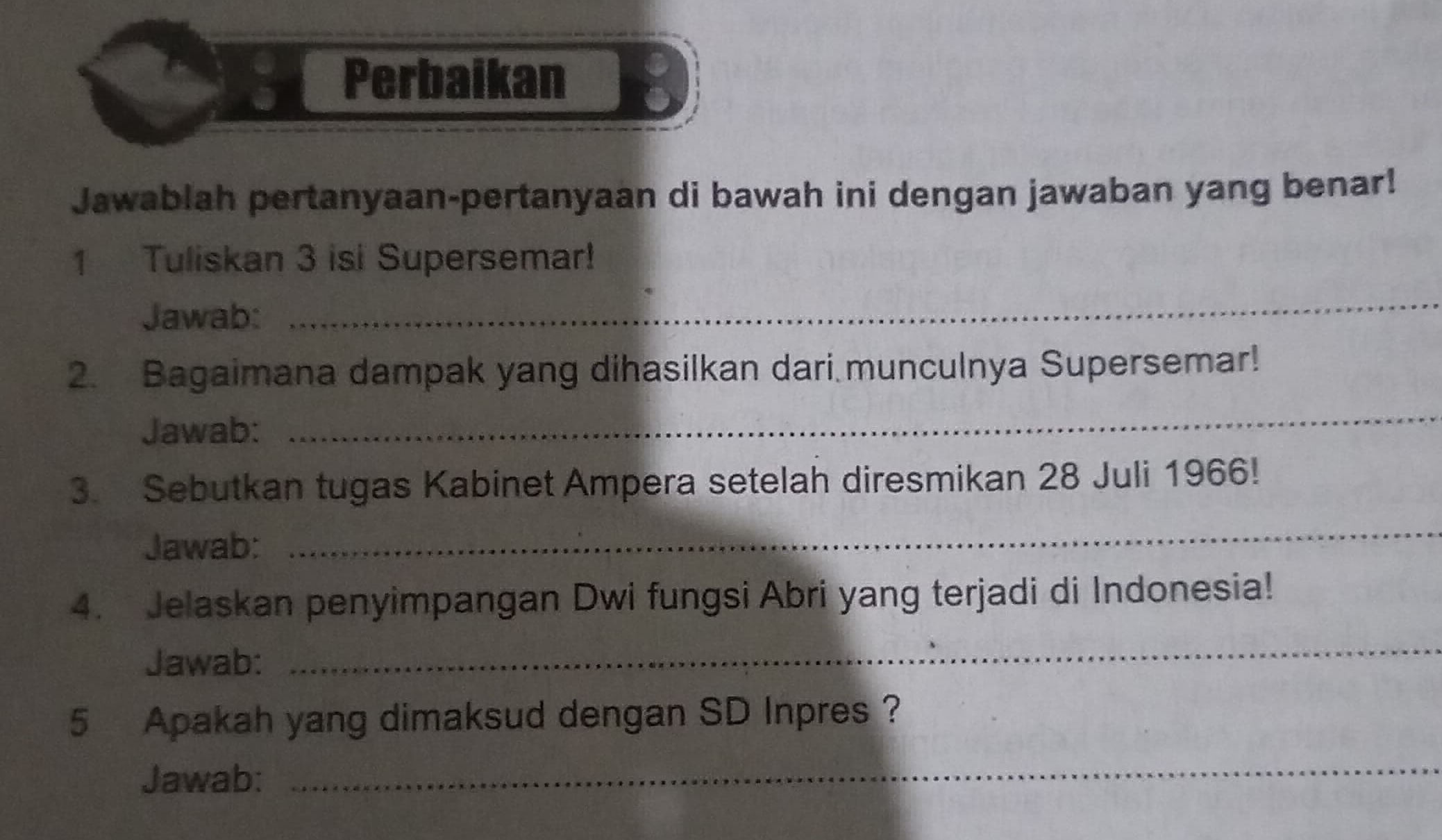 1. Tuliskan 3 isi Supersemar! 2. Bagaimana | StudyX