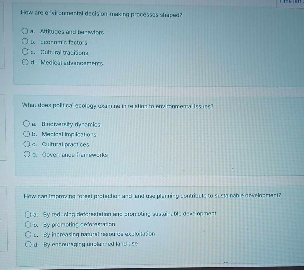 How are environmental decision-making | StudyX