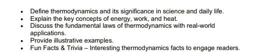 - Define thermodynamics and its significance | StudyX