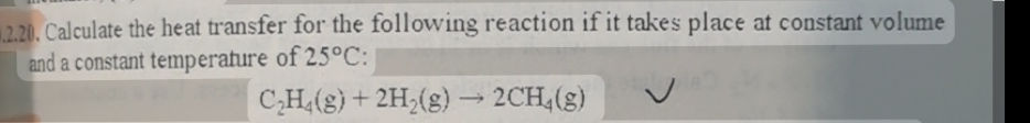2.20. Calculate the heat transfer for the | StudyX