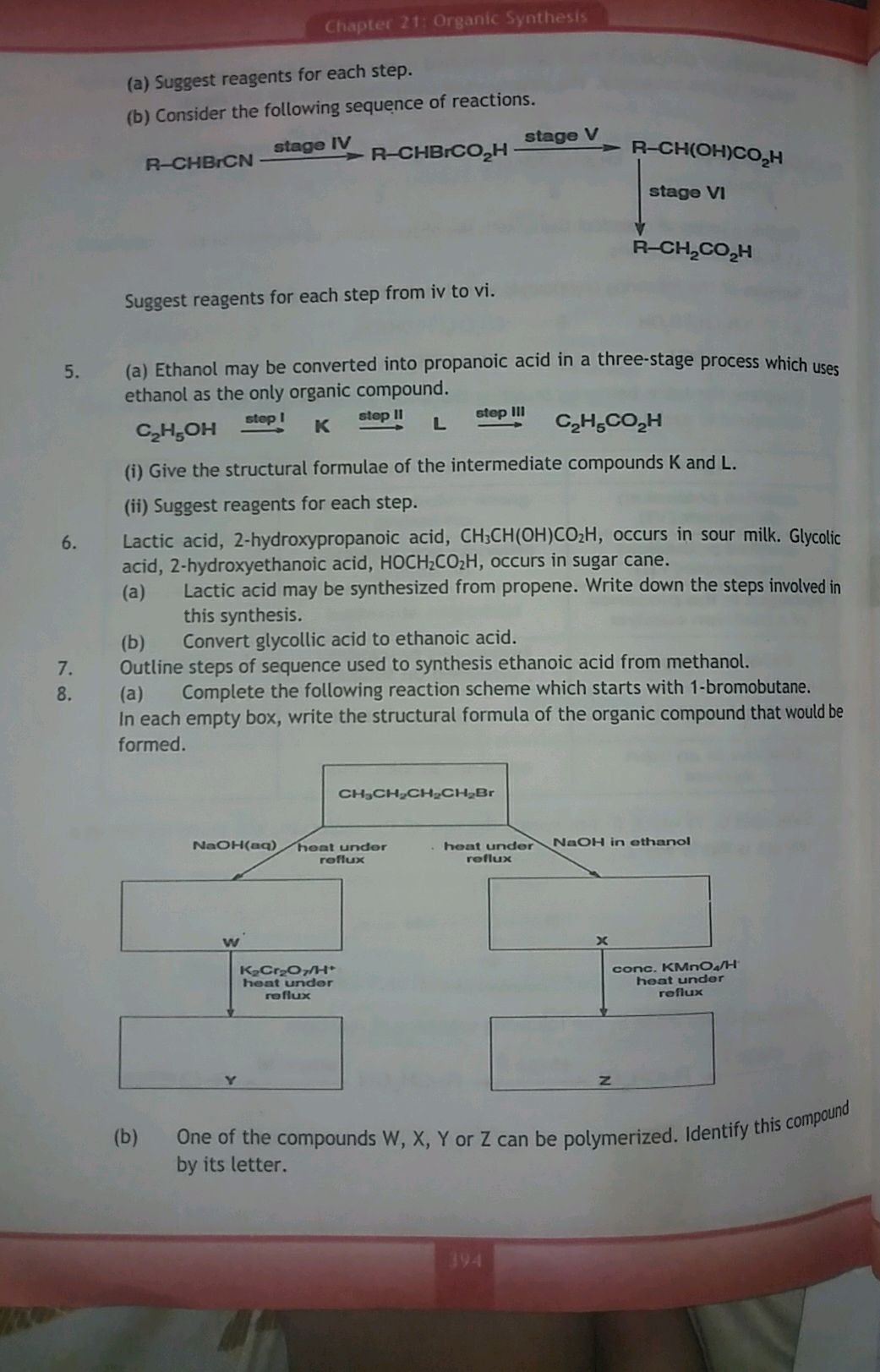 (a) Suggest reagents for each step. (b) | StudyX