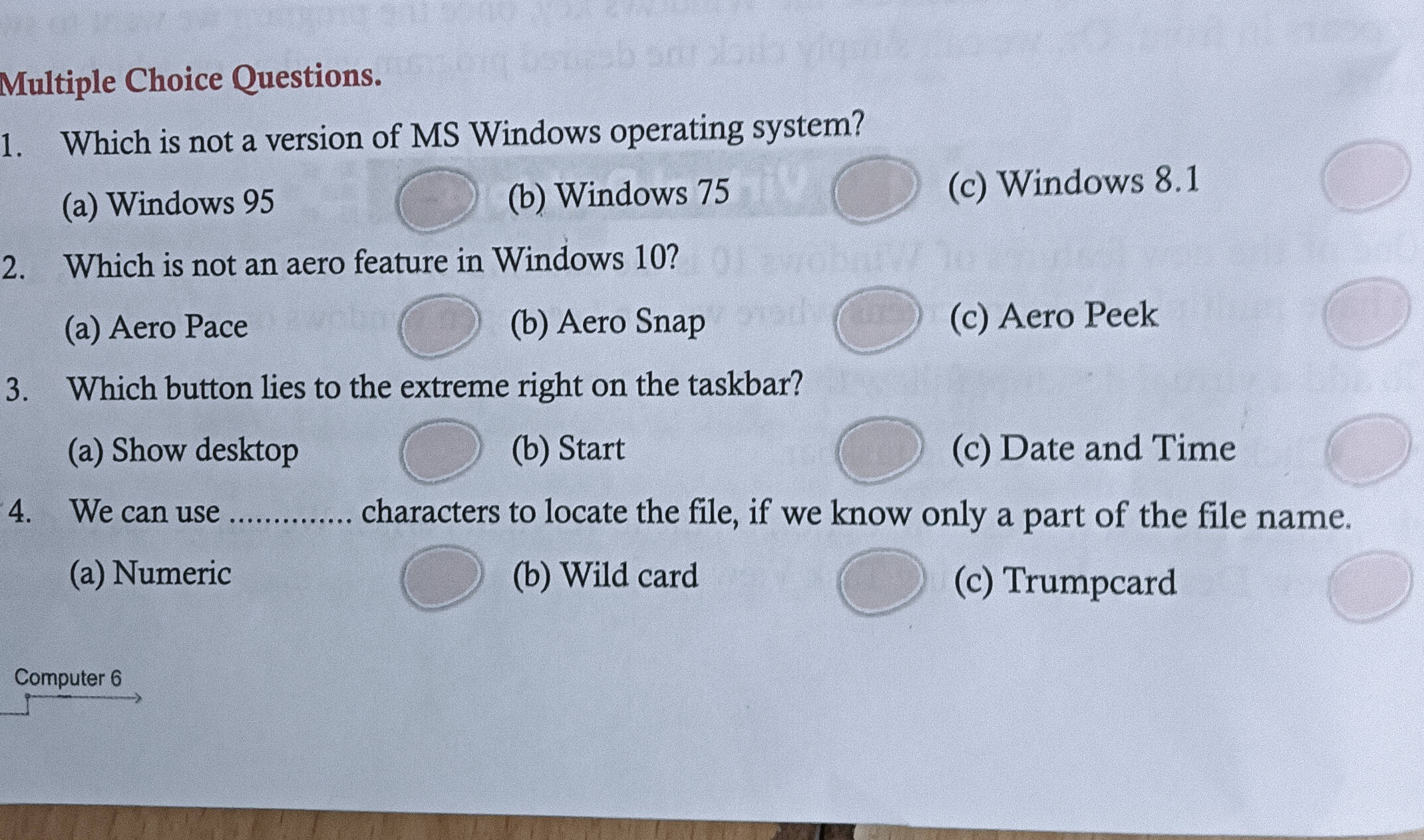 1. Which is not a version of MS Windows | StudyX