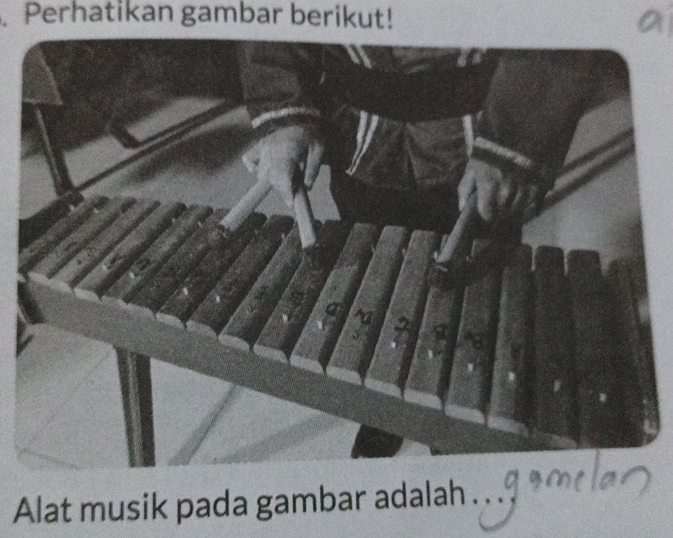 Perhatikan gambar berikut! Alat musik pada | StudyX