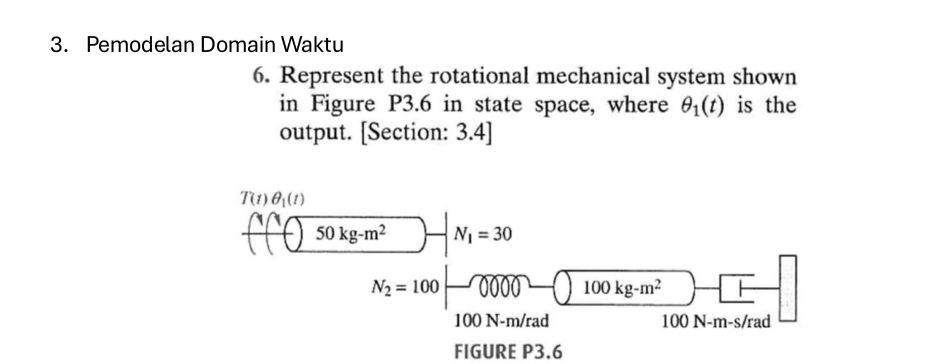 6. Represent the rotational mechanical | StudyX