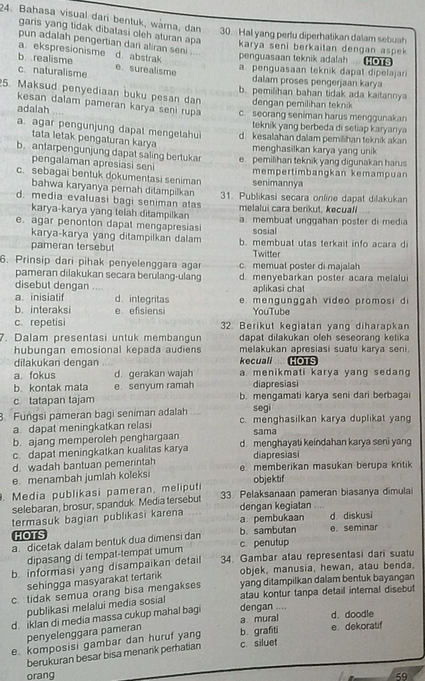 24. Bahasa visual dari bentuk, warna, dan | StudyX