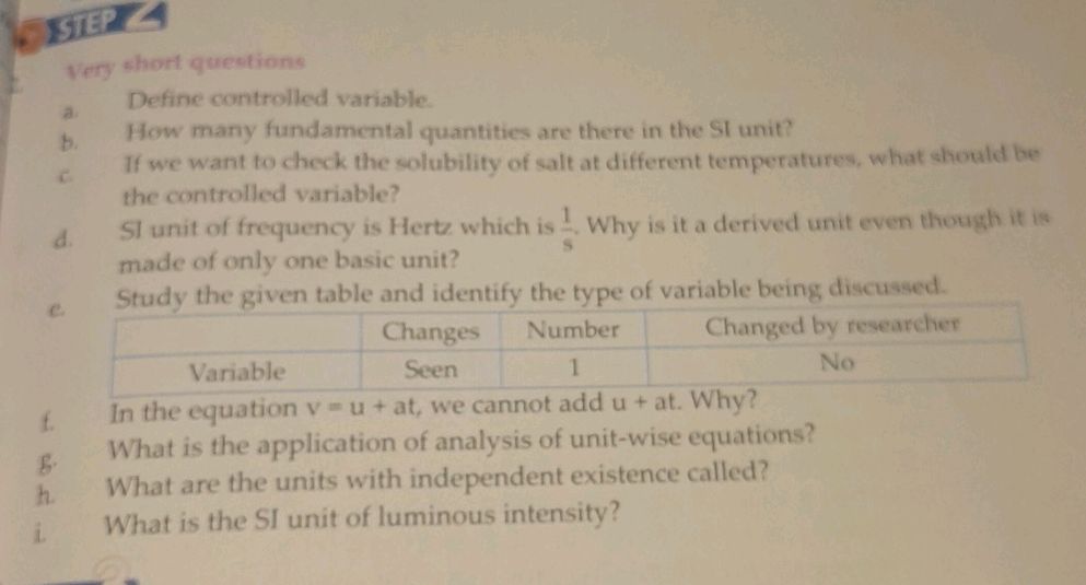 a. Define controlled variable. b. How many | StudyX